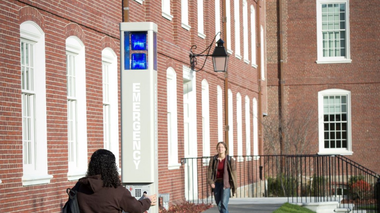 Blue-Light Phones | Public Safety | Brown University